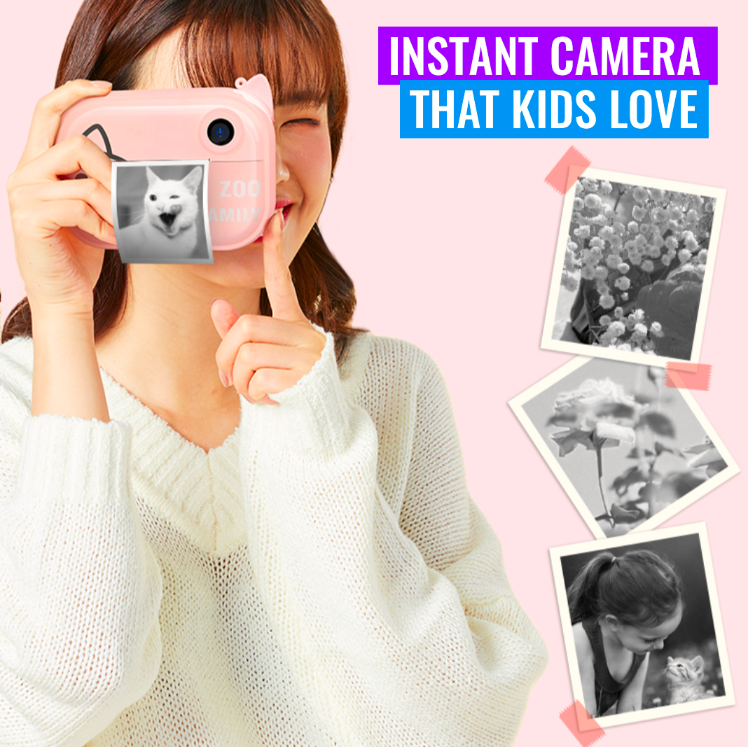 Kids First Instant Camera with Thermal Printing